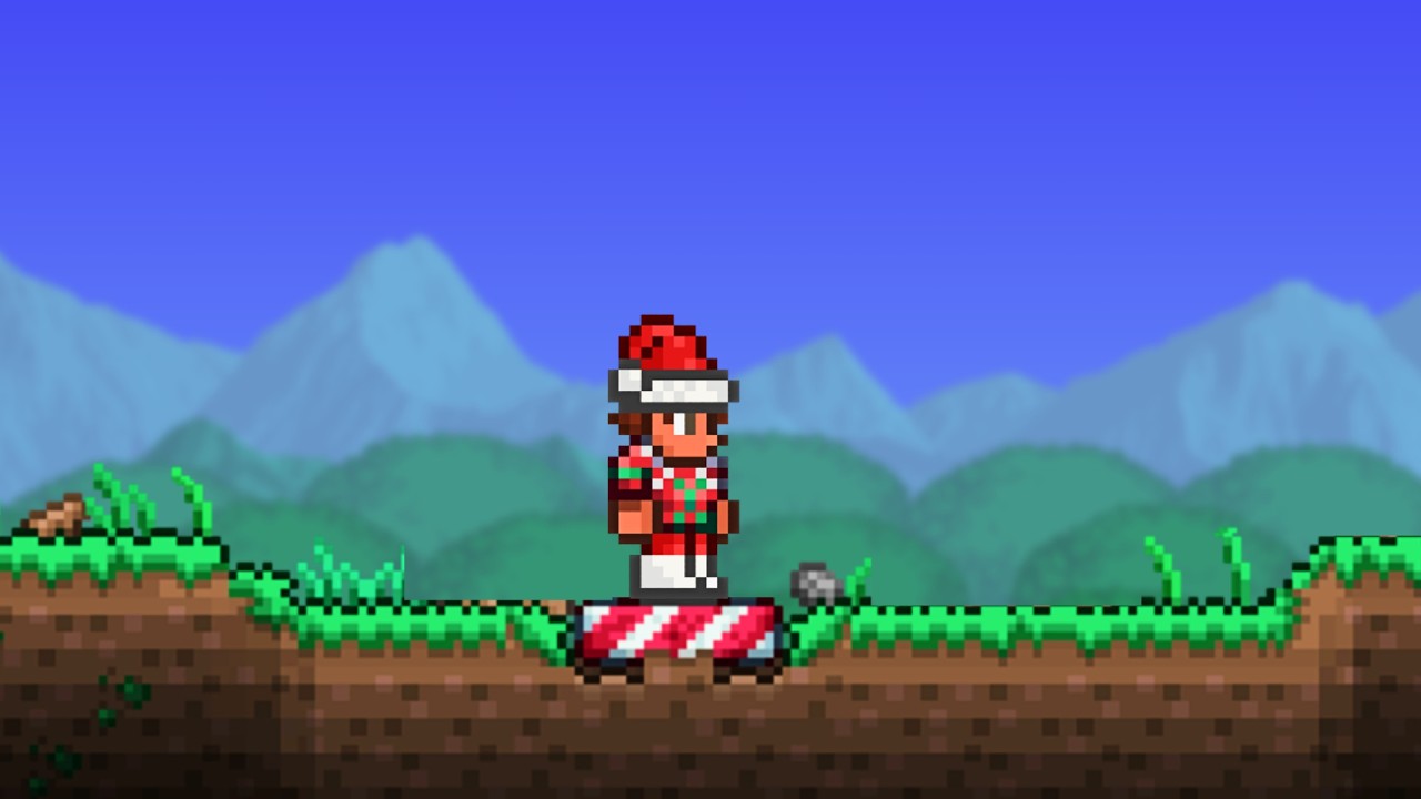 Terraria, but I can only touch candy cane blocks... - YouTube