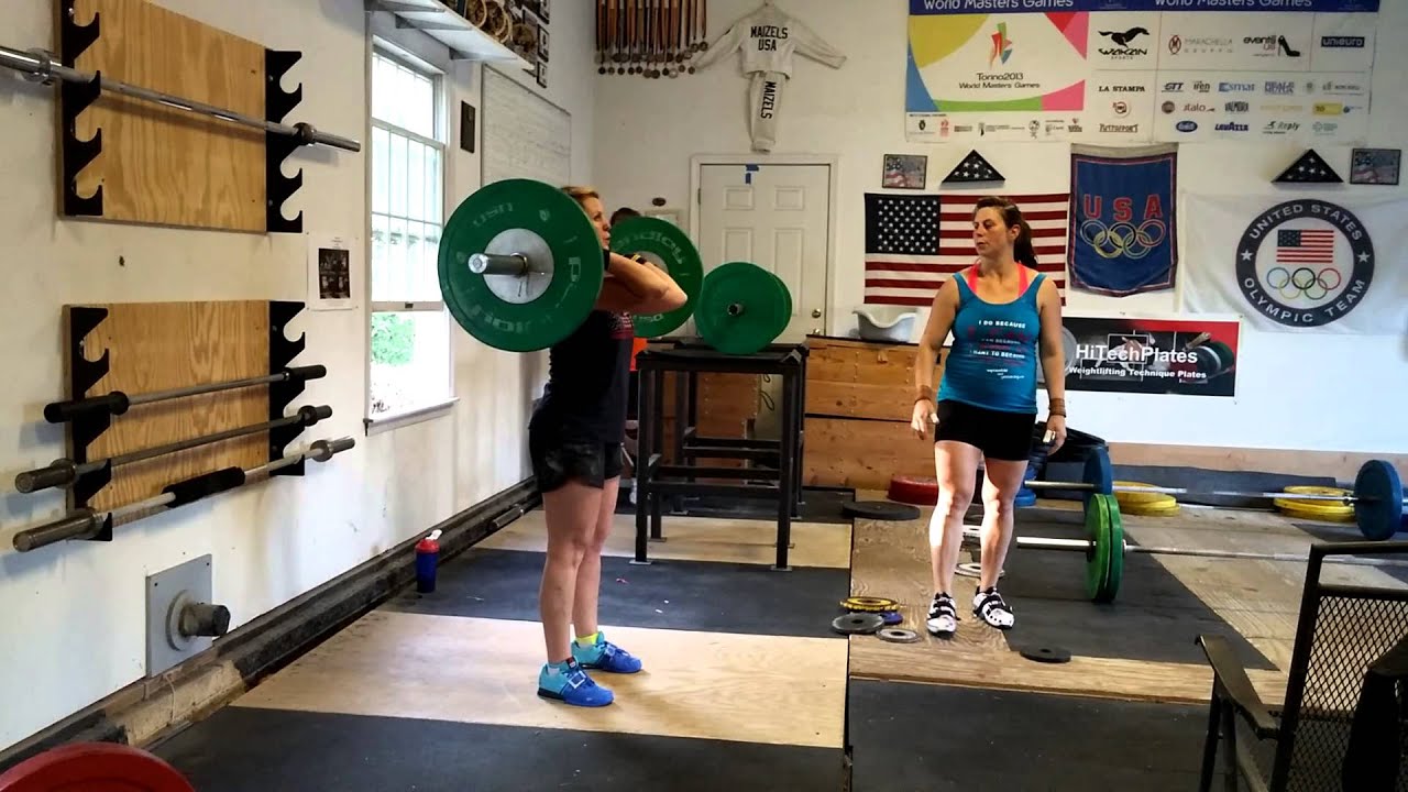 Debbie Persinger 35kg PCl+FSq+J @ MTHall 5-10-15 - YouTube