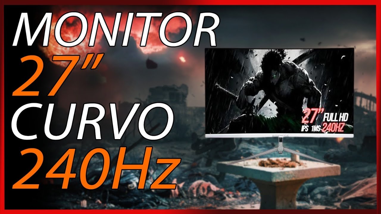 MONITOR GAMER CURVO BRANCO - 27'' 240Hz FULLHD - RISE MODE - RM-MOG ...