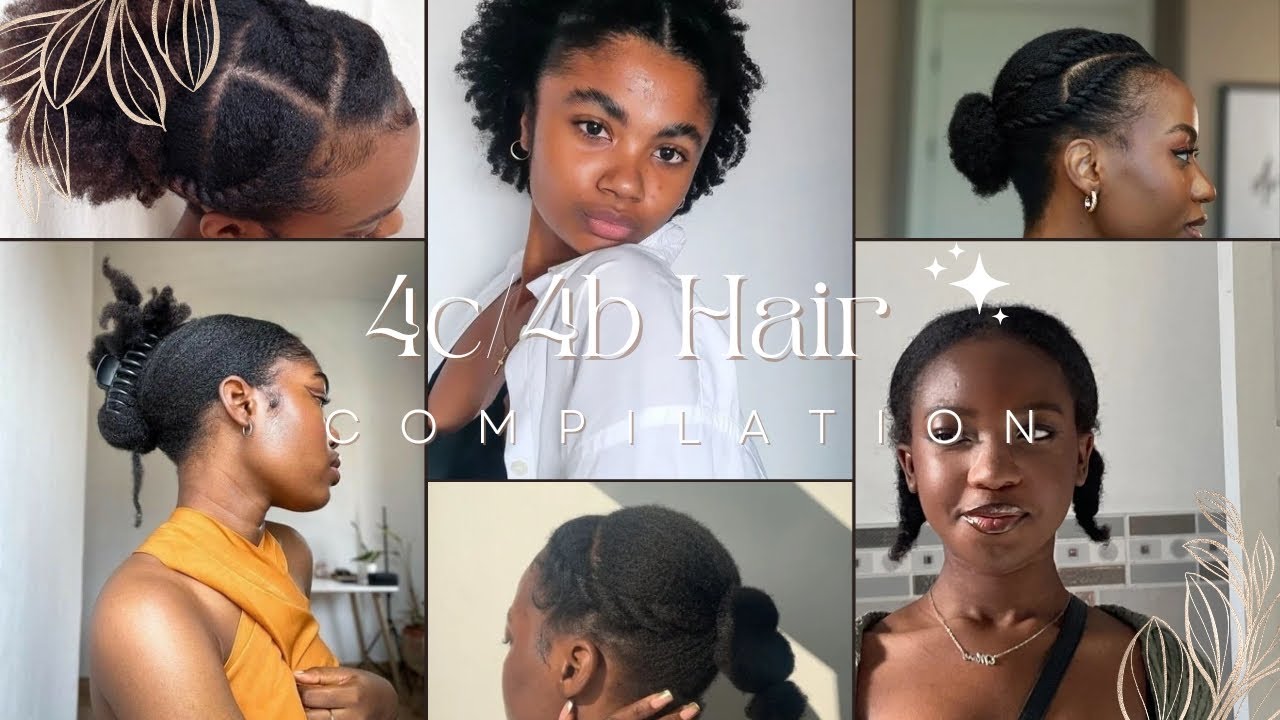 Low Manipulation 4c Hairstyles Compilation | Natural Hair - YouTube