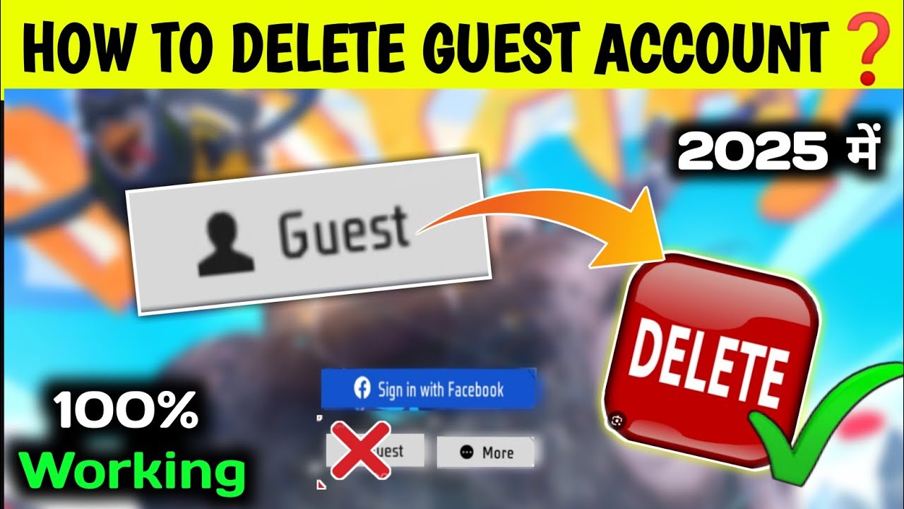 How To Delete Guest Account In Free Fire | Guest Id Delete Kaise Kare ...