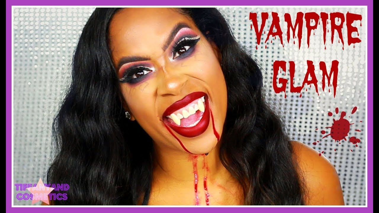VAMPIRE GLAM HALLOWEEN LOOK | TiffanyandCosmetics - YouTube