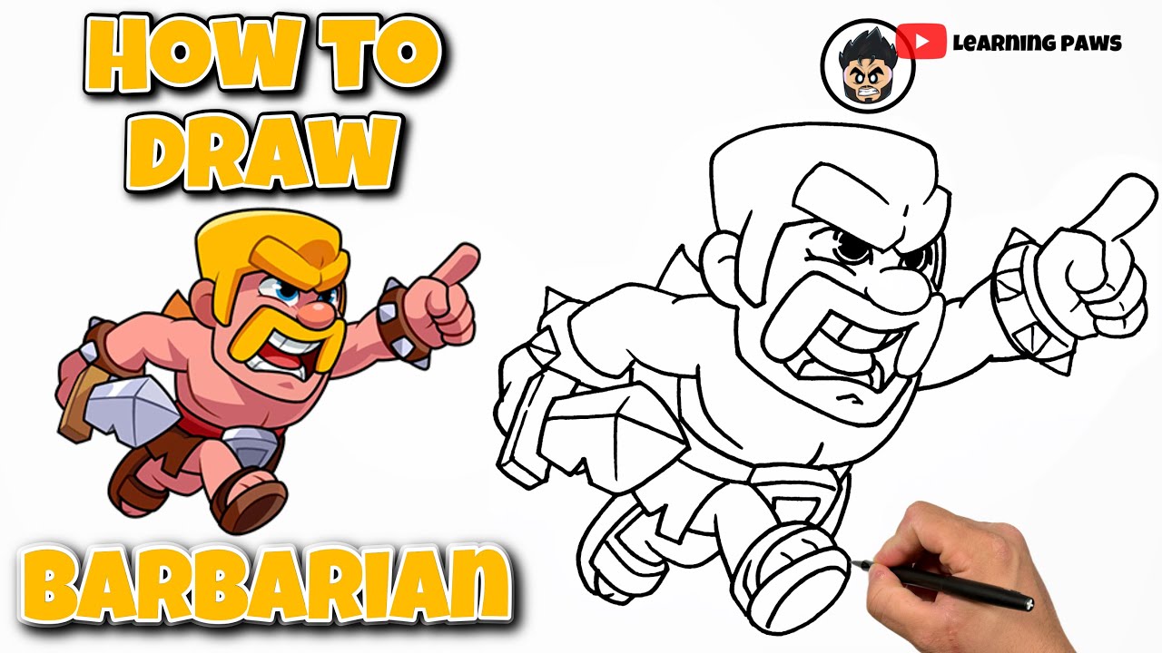 How To Draw Barbarian | SQUAD BUSTERS #drawing #art #squadbusters - YouTube