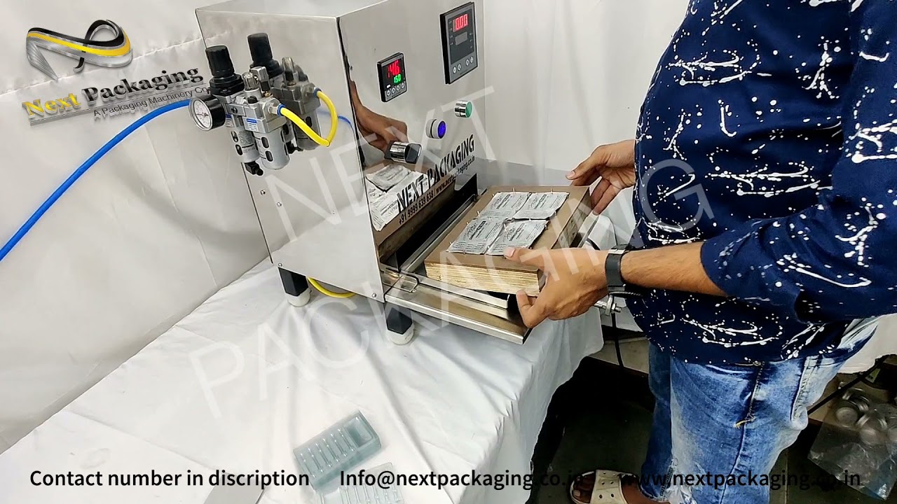 Table Top Blister Sealing Machine | lab model | capsule, tablet blister ...