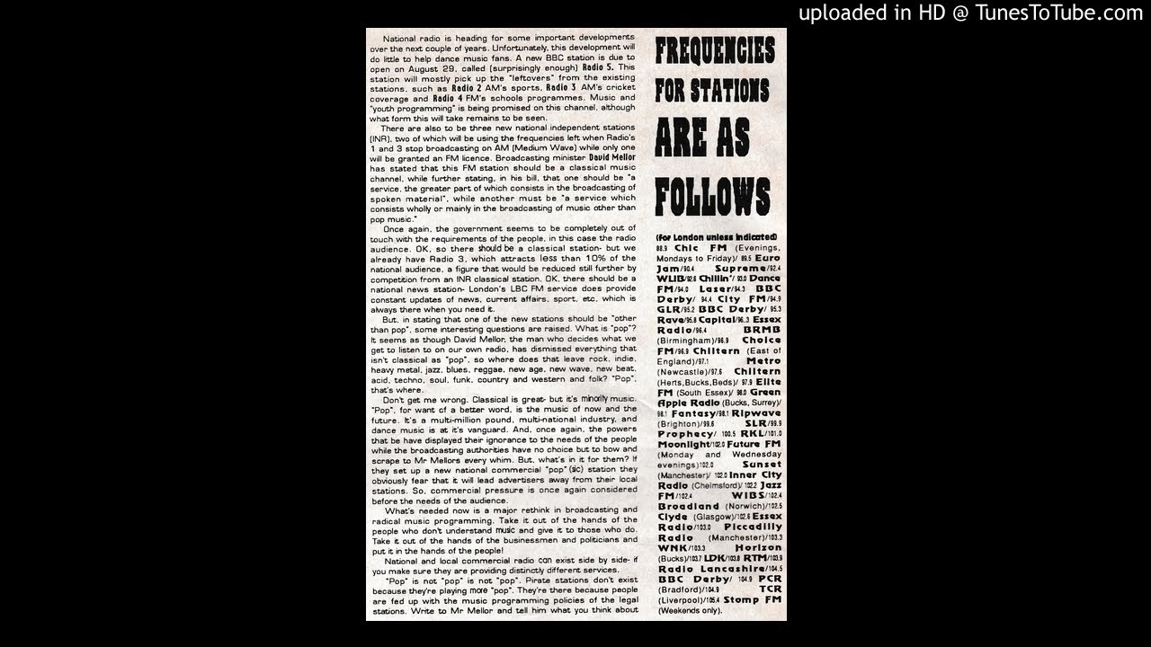 The Joker - Colin Faver - Kiss FM - 1992 - YouTube