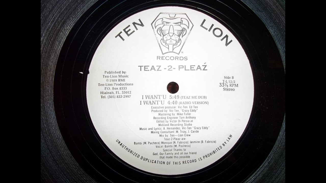 Teaz 2 Pleaz I Want U DUB VERSION RADIO VOCAL YouTube