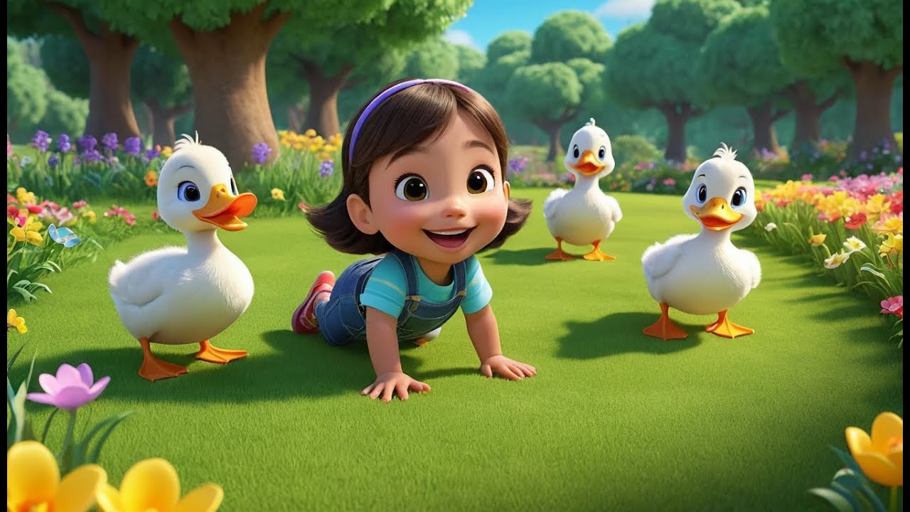 Ducky Wings Go Flap, Flap, Flap! | Fun Animal Song for Kids | Learning ...