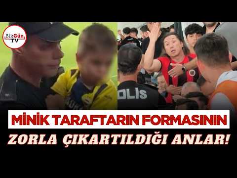 Tribün zorbasına gözaltı kararı: Minik taraftarın formasını zorla çıkarttırmıştı!