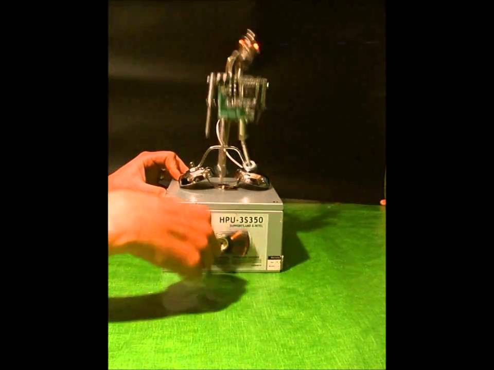Dancing Robot made from computer parts by Ian B Dunne - YouTube