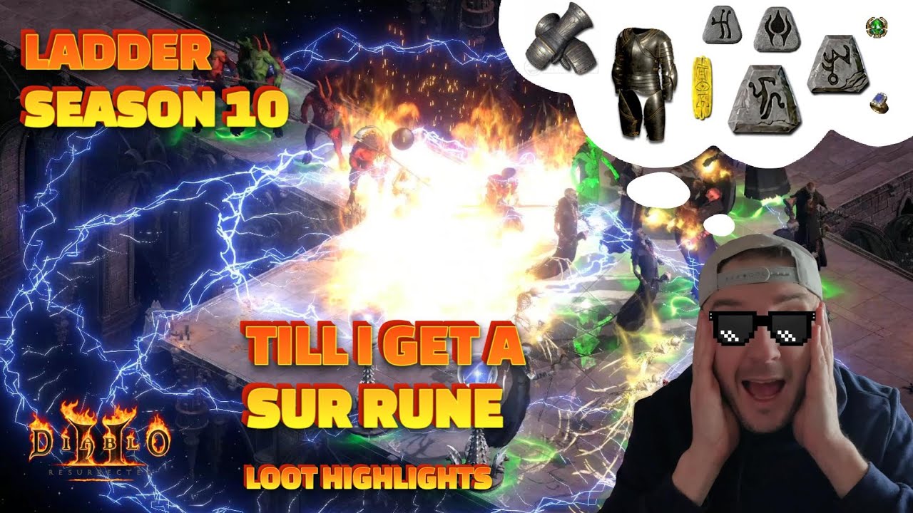 TILL I GET A SUR RUNE WITH LOOT HIGHLIGHTS😎 NOVA SORSERESS IN LADDER ...