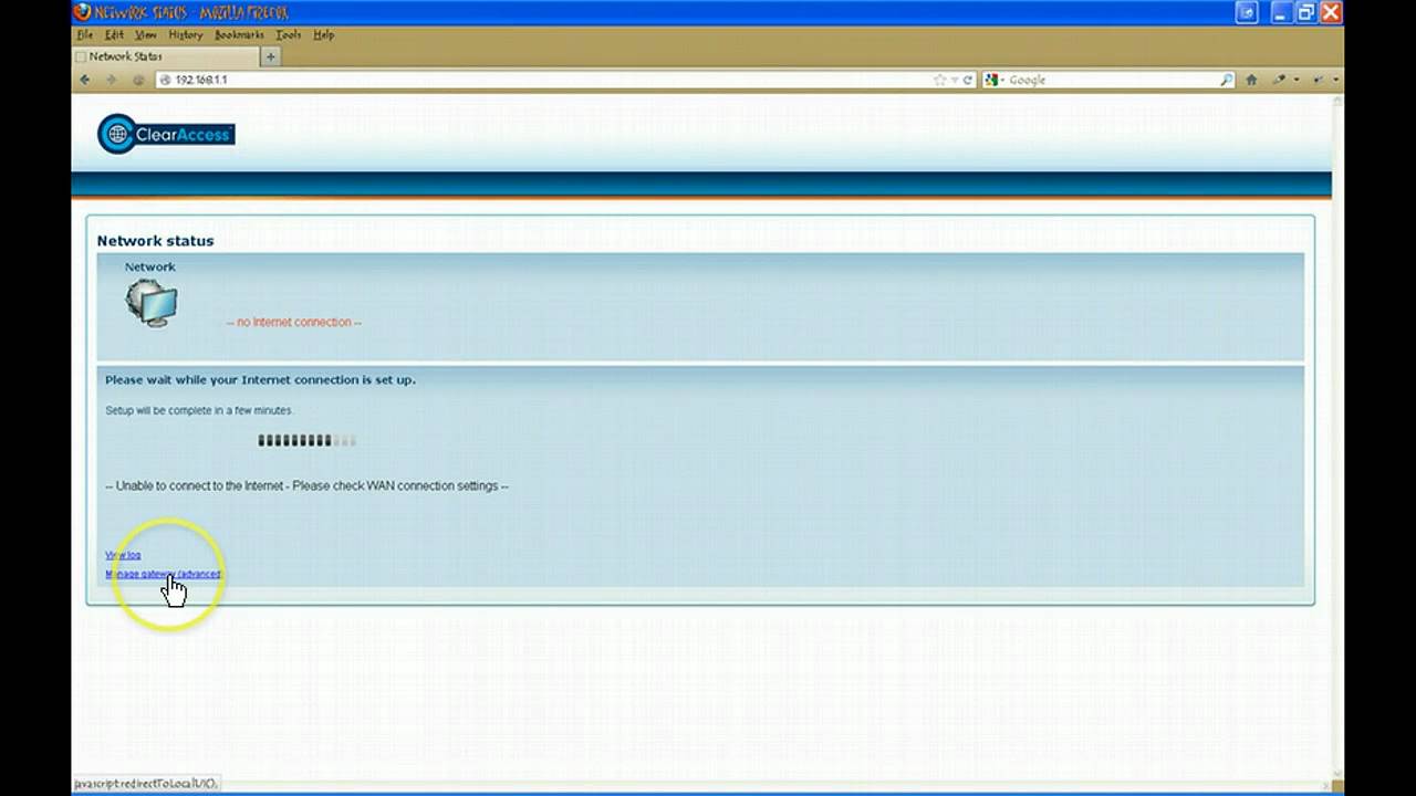 SmartRG 350N power settings - YouTube