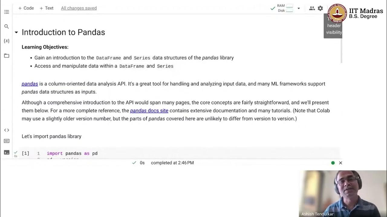 Pandas Series and DataFrame 1 - YouTube