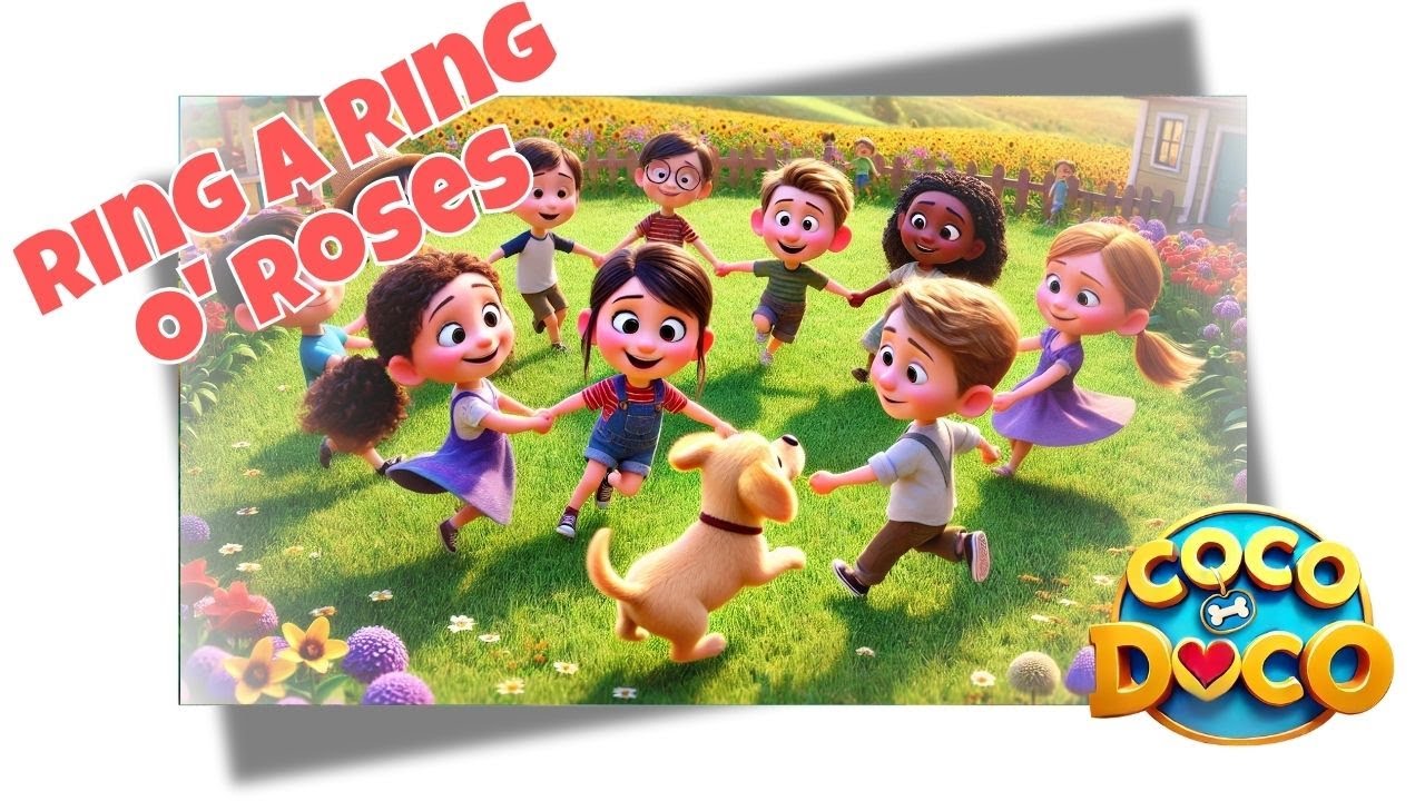 Ring a ring o' roses | Sing Along Nursery Rhyme & Kids Song ...
