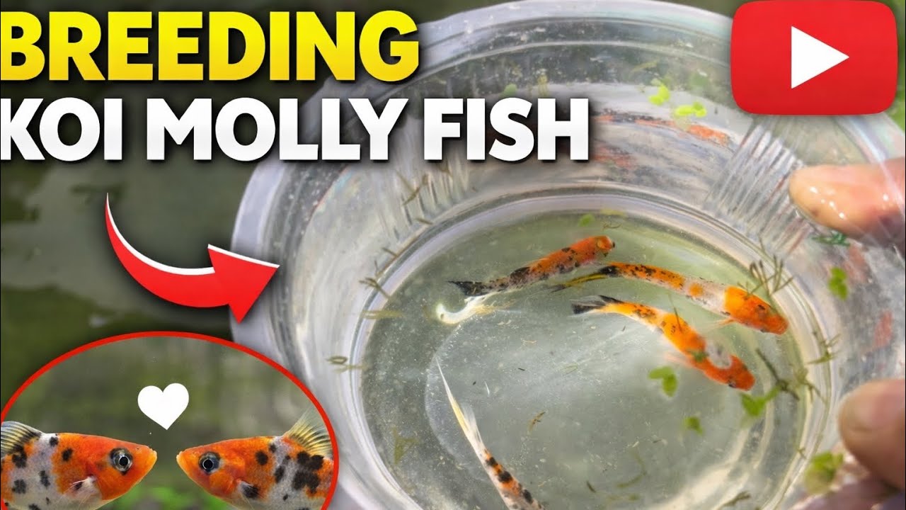 Koi molly fish breeding || How to breed molly fish|| Molly fish ...