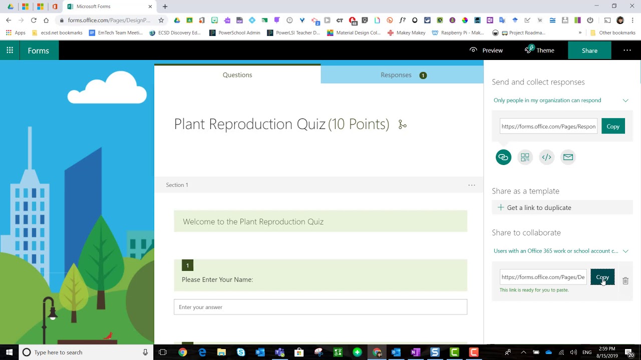Share A Form Or Quiz As Template Or With Collaborators YouTube Share A Form Or Quiz As Template Or With Collaborators YouTube