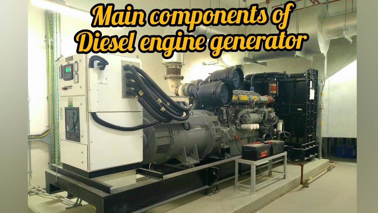 Diesel engine generator Part-2 Main components of Genset - YouTube