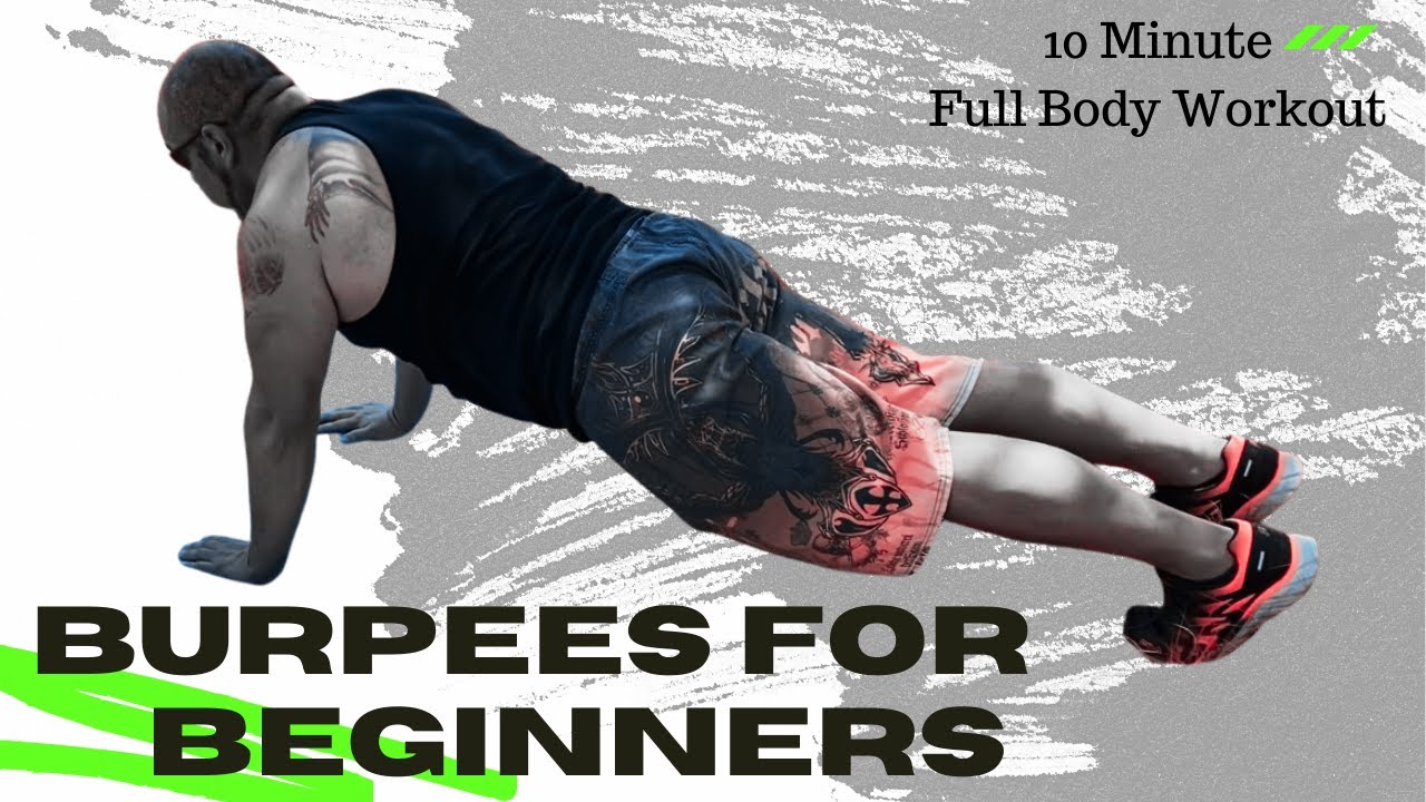 How to do a burpee for beginners // a slow pace, 10-minute, full-body ...