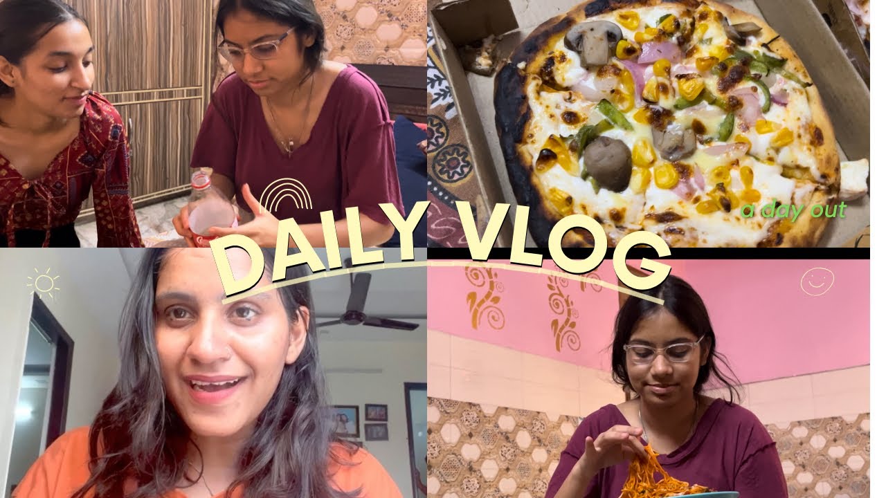 enjoying chai or jala hua pizza with friends | Vlogtwo 😭 || Vlog #2 ...