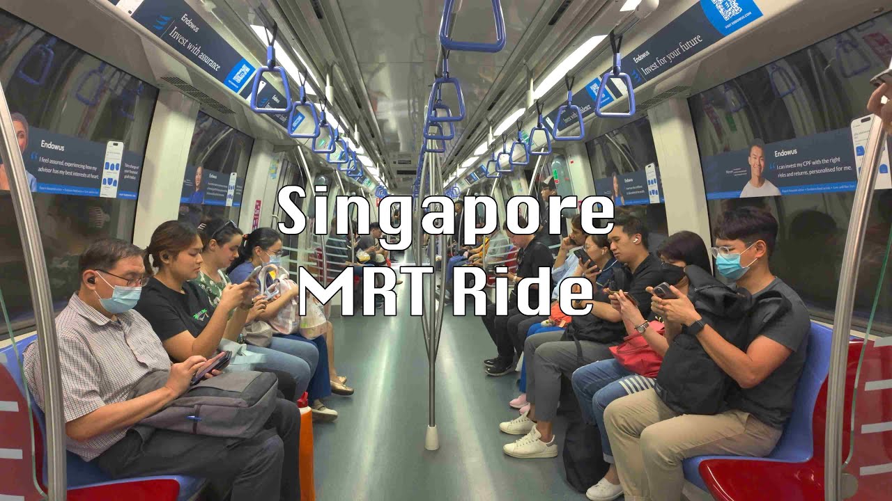 North East Line MRT - HarbourFront to Chinatown (Alstom Metropolis ...