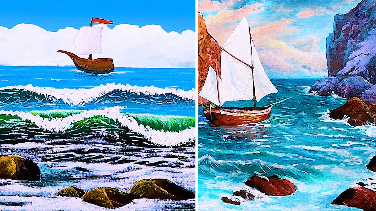 7 Easy Painting Ideas For Beginner - Art For Home Decor - Painting ...