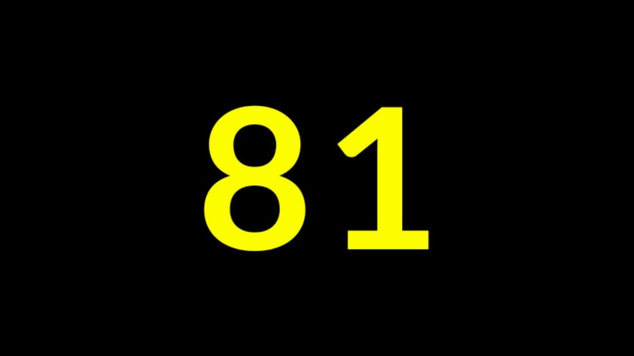 81 Second Countdown Timer With Sound Effect - YouTube