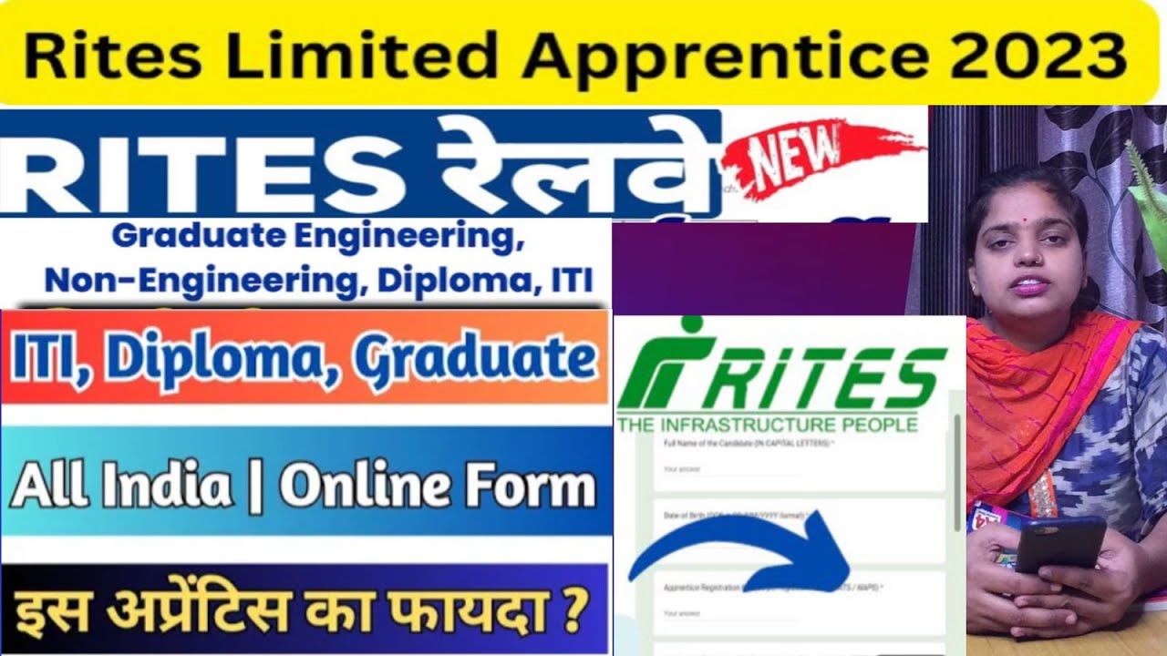 RITES Apprentice Online Form 2023 | RITES Apprentice Recruitment 2023 ...