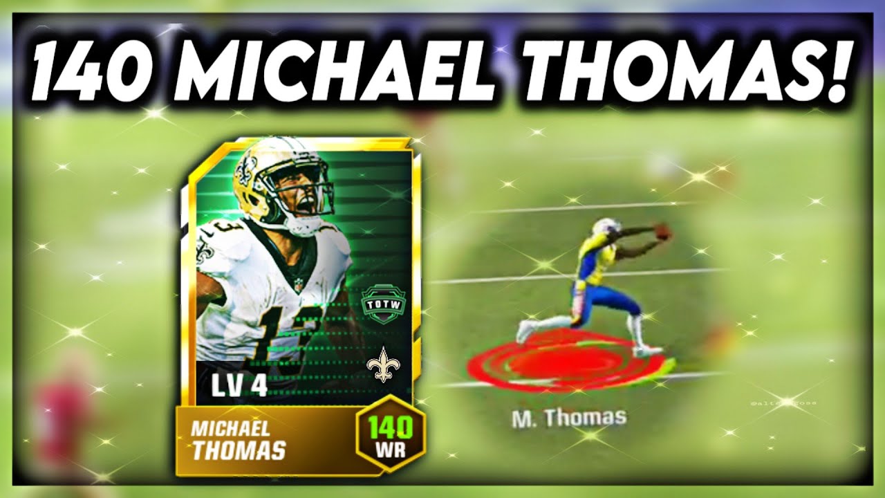 IF 140 TOTW MICHAEL THOMAS DROPS THE BALL THE VIDEO ENDS... - Madden ...