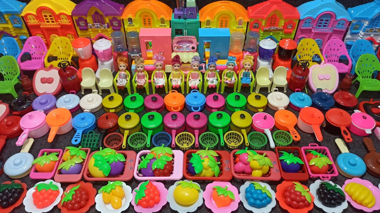 10 minutes satisfying with unboxing ASMR miniature kitchen set up video ...