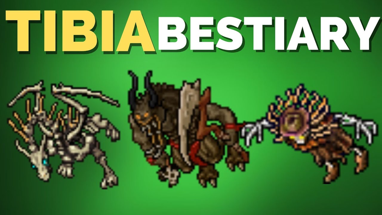 TIBIA BESTIARY Blightwalker, Hellflayer, Undead Dragon - Darashia - YouTube