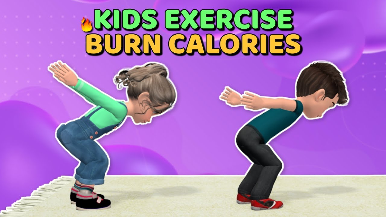 KIDS EXERCISE - BURN CALORIES IN 10 MINUTES - YouTube