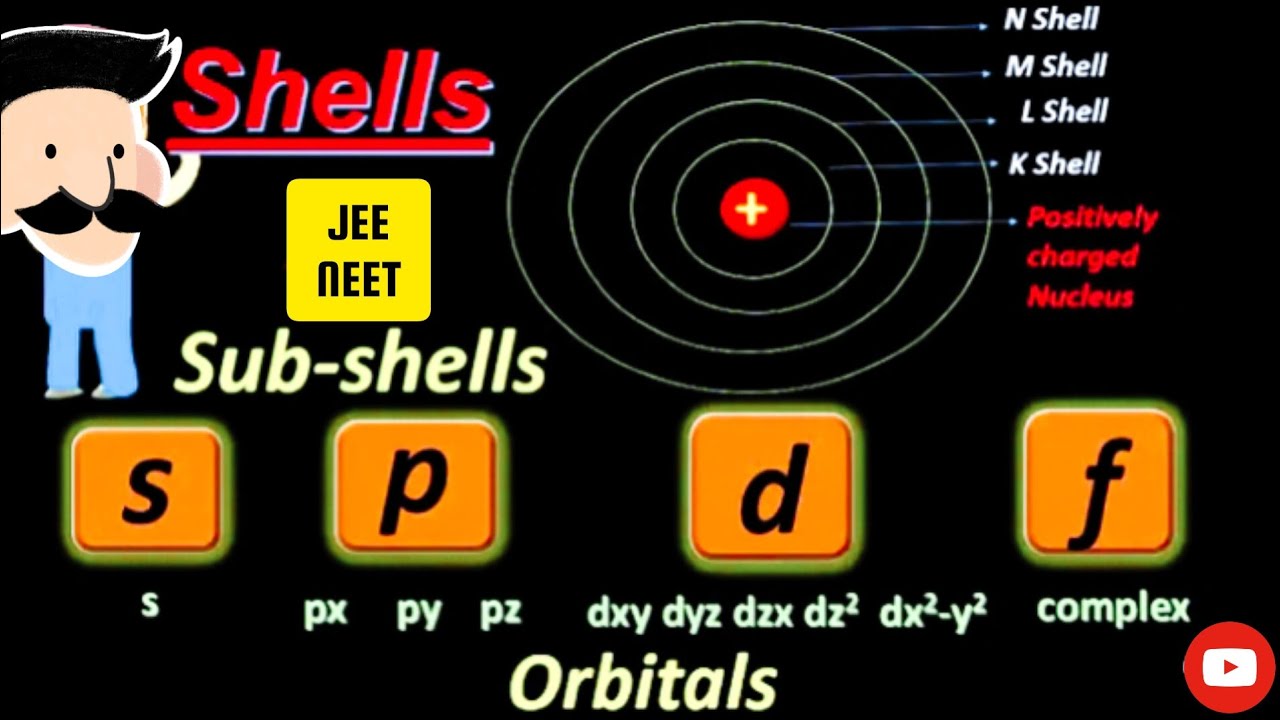 What is| Difference between Shell, Sub shell and Orbital | Structure of ...