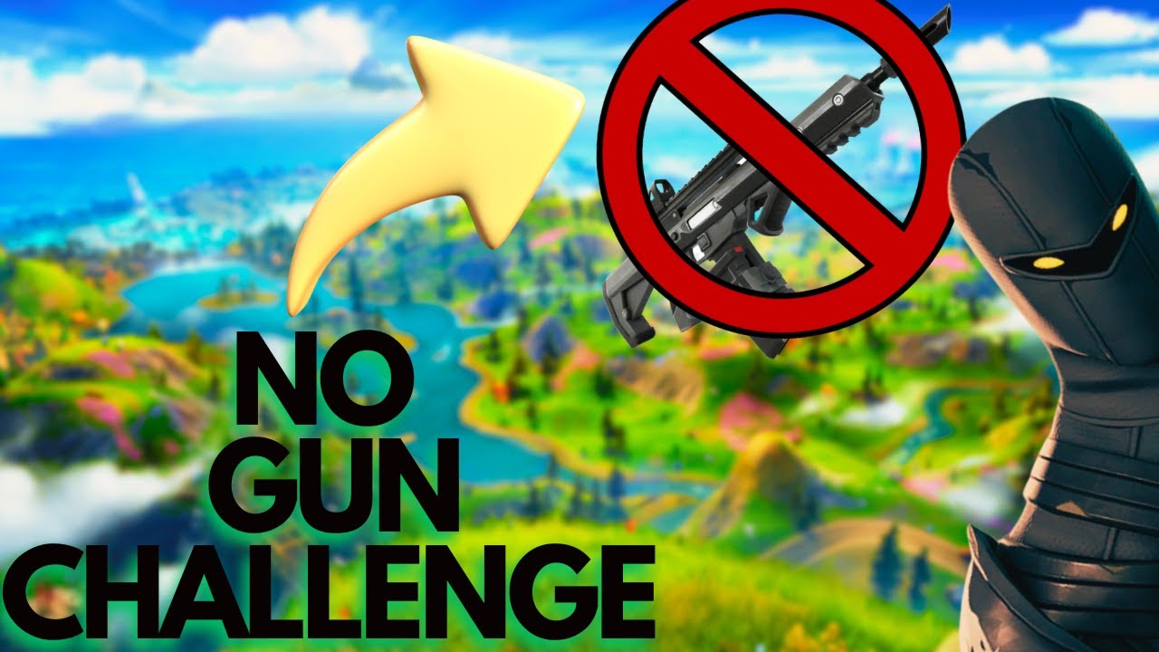 Winning Fortnite with NO GUNS (Challenge) - YouTube