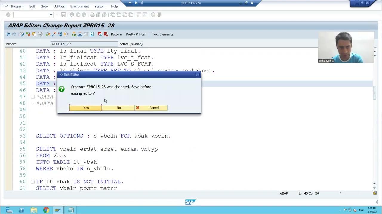61- ABAP OOPS - ALV by CL_GUI_ALV_GRID - Non Event Functionality - Filtering - YouTube
