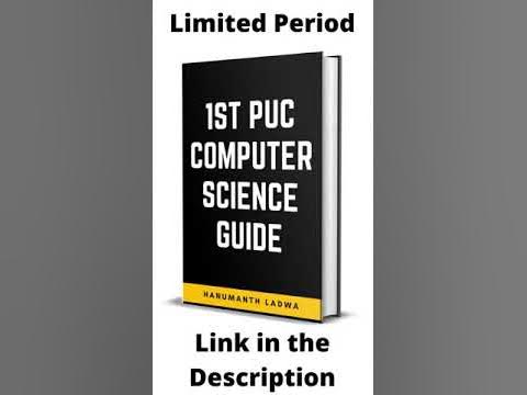 1st PUC Computer Science Books #shorts - YouTube