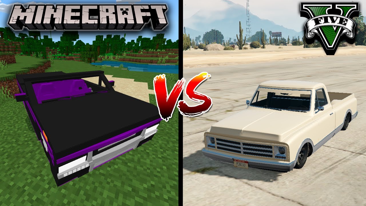 MINECRAFT Lowrider VS GTA V Lowrider - WHO IS BEST? - YouTube