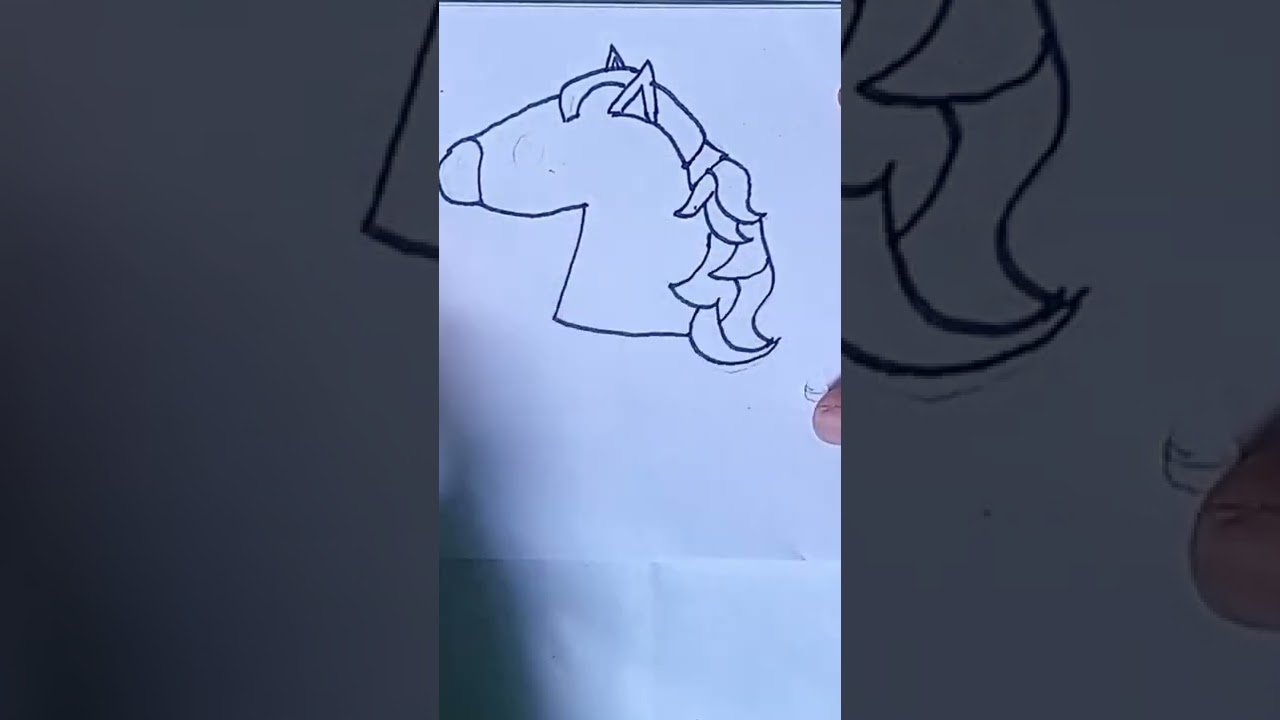 How to draw a Hourse - YouTube