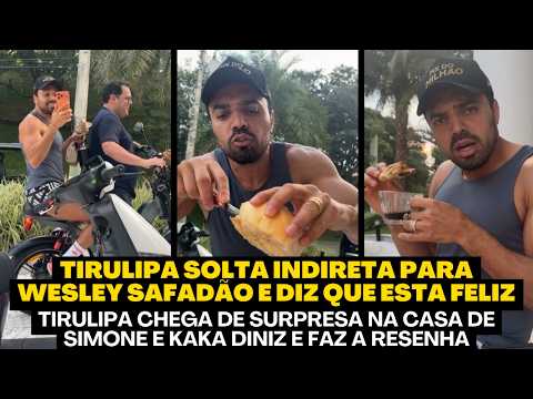 TIRULIPA CHEGA DE MOTO E SOLTA INDIRETA PARA WESLEY SAFADÃO E FAZ RESENHA COM SIMONE E KAKÁ DINIZ