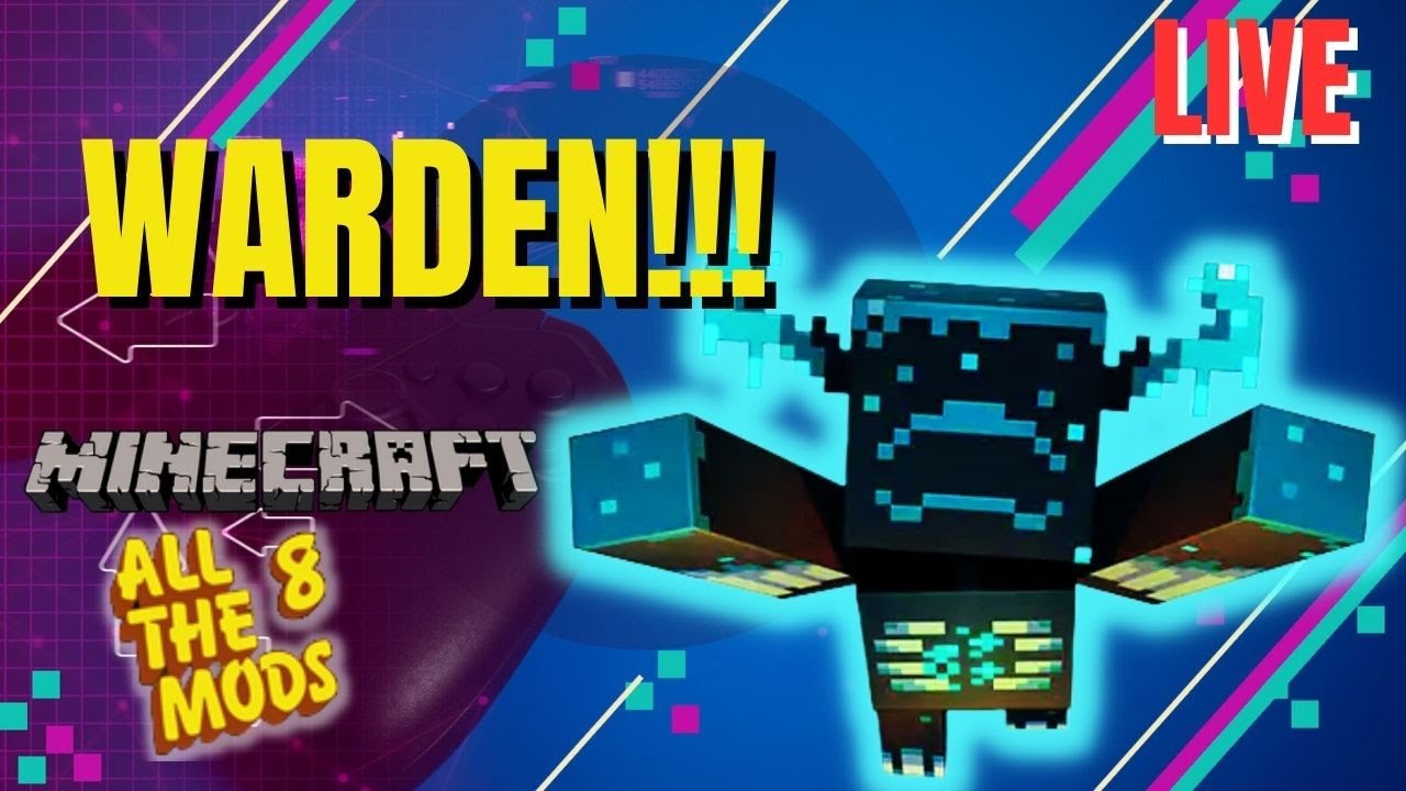 FACING THE WARDEN - ALL THE MODS 8 (MODDED MINECRAFT) - YouTube
