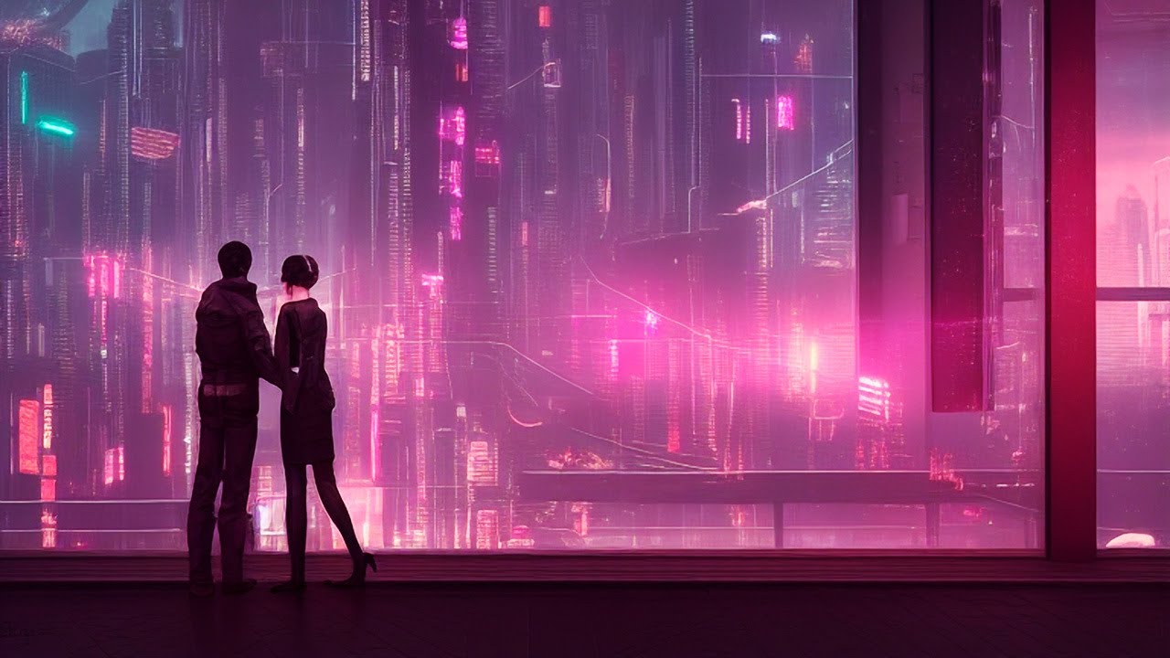Nightfall in Tomorrow City [AI Art Video] - YouTube