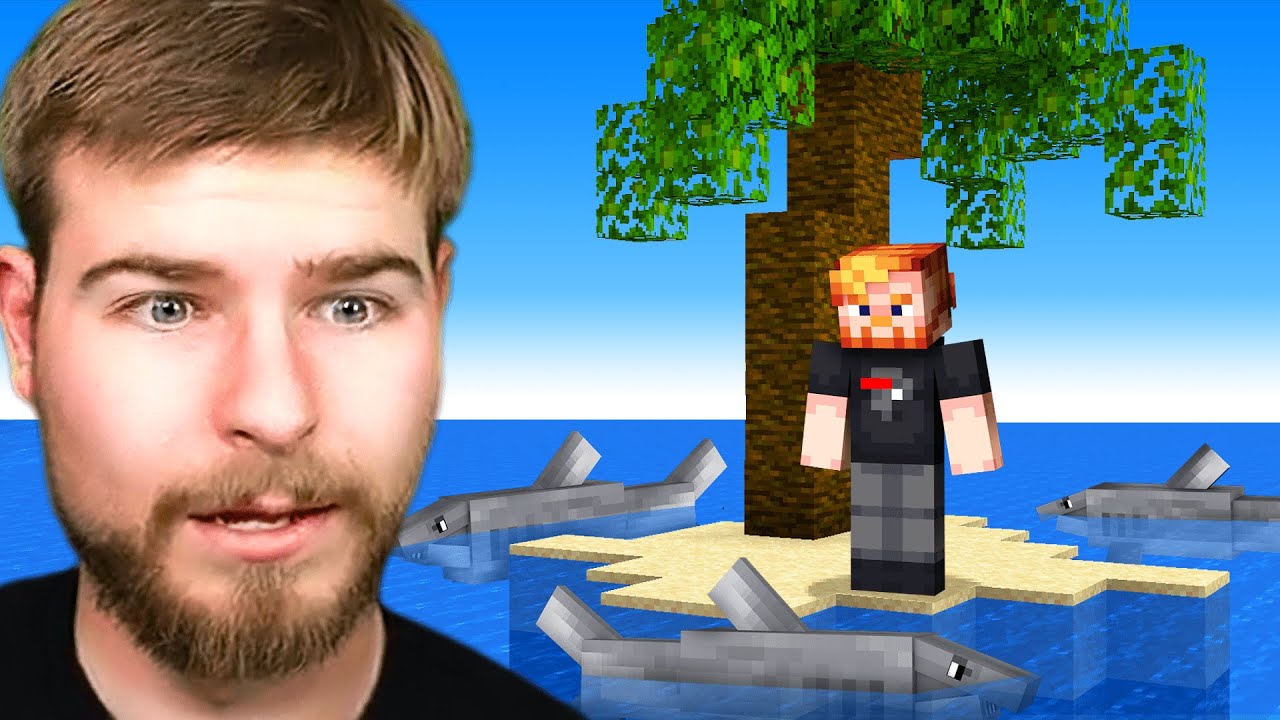 Minecraft But I'm TRAPPED On A Deserted Island! - YouTube