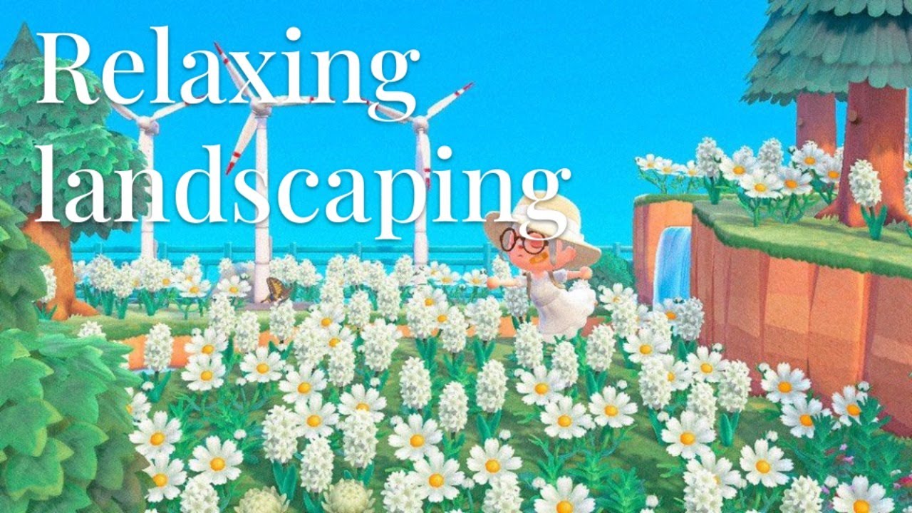 Relaxing Landscaping and GIVEAWAY (read description) - ACNH - YouTube