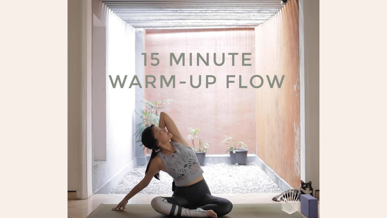 15 MINUTE WARM UP FLOW l YOGA with HOPE I YOGA WARM UP EXERCISE - YouTube