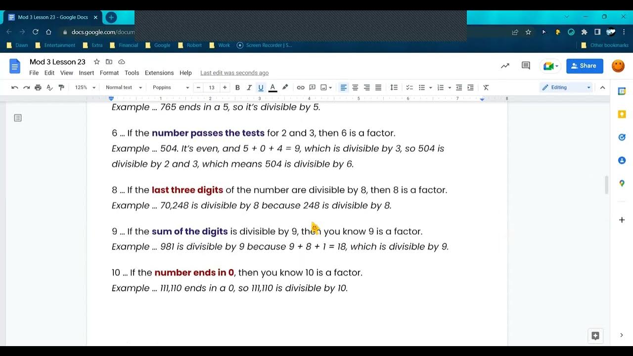 Factors and Multiples ... EngageNY Mod 3 Lesson 23 - YouTube