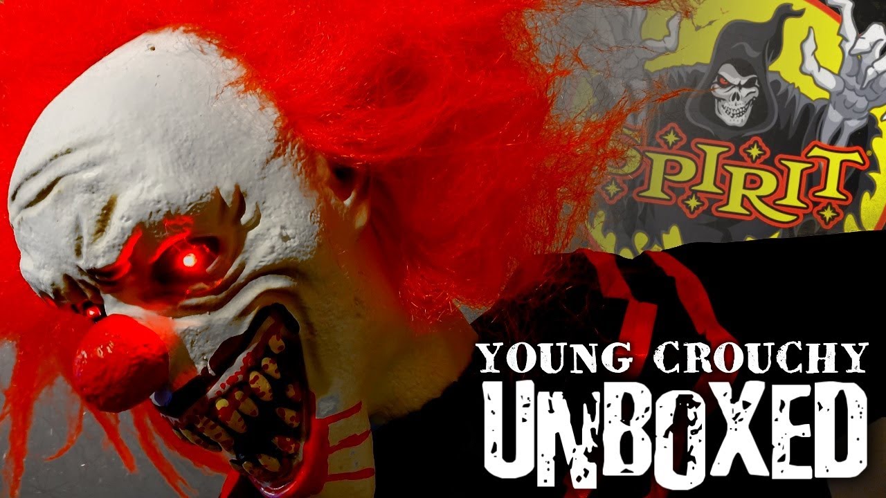 SPIRIT HALLOWEEN 2022 YOUNG CROUCHY ANIMATRONIC UNBOXING AND SETUP ...