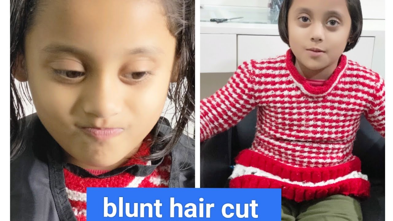 blunt hair cut! straight cut!baby hair cut!how to cut babies hair! hair ...