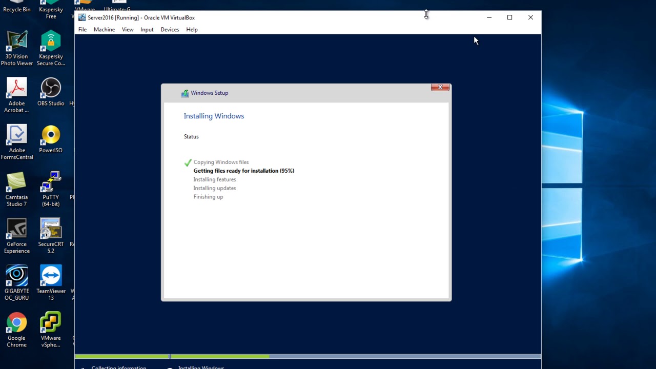 How to Install MS Windows Server 2016 Essential - YouTube