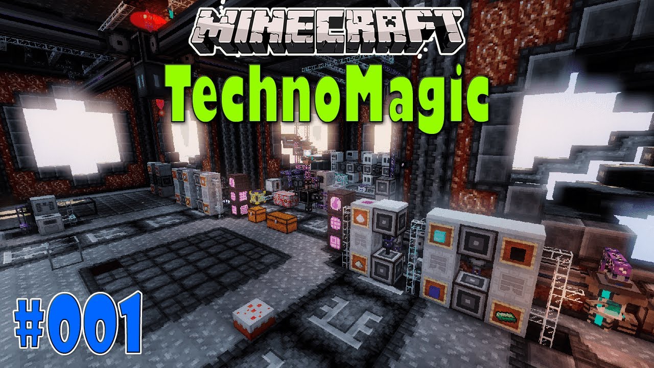 #001 | Начало больших приключений | Minecraft | сборка TechnoMagic ...