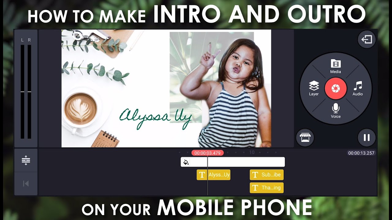 How to make INTRO and OUTRO on your MOBILE PHONE - YouTube