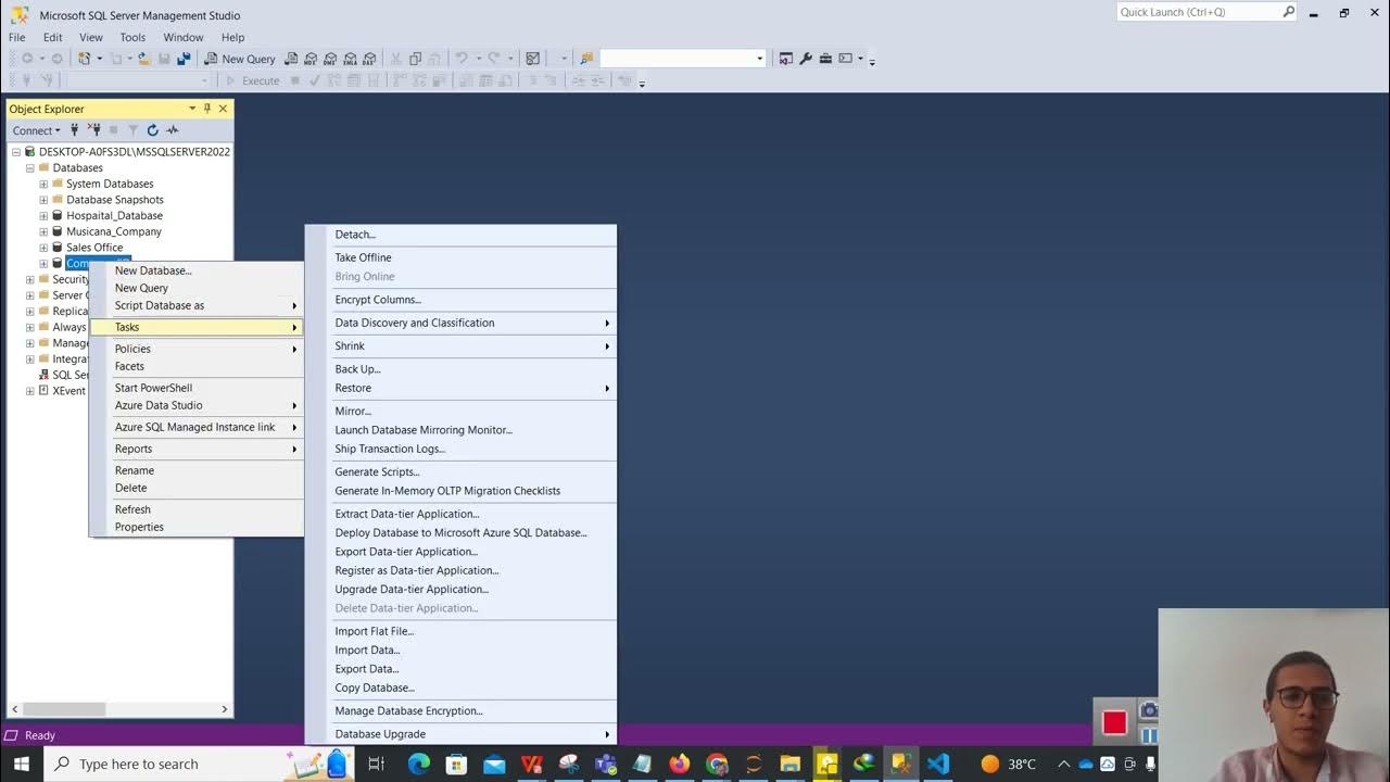 Attach and Deattach in SSMS SQL Server Managment Studio - شرح بالعربي ...