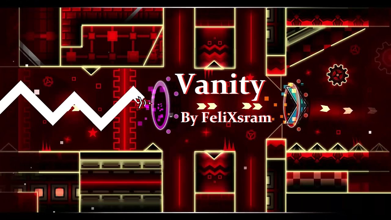 Geometry Dash - Vanity By f3lixsram (Harder 6*) all coins - YouTube